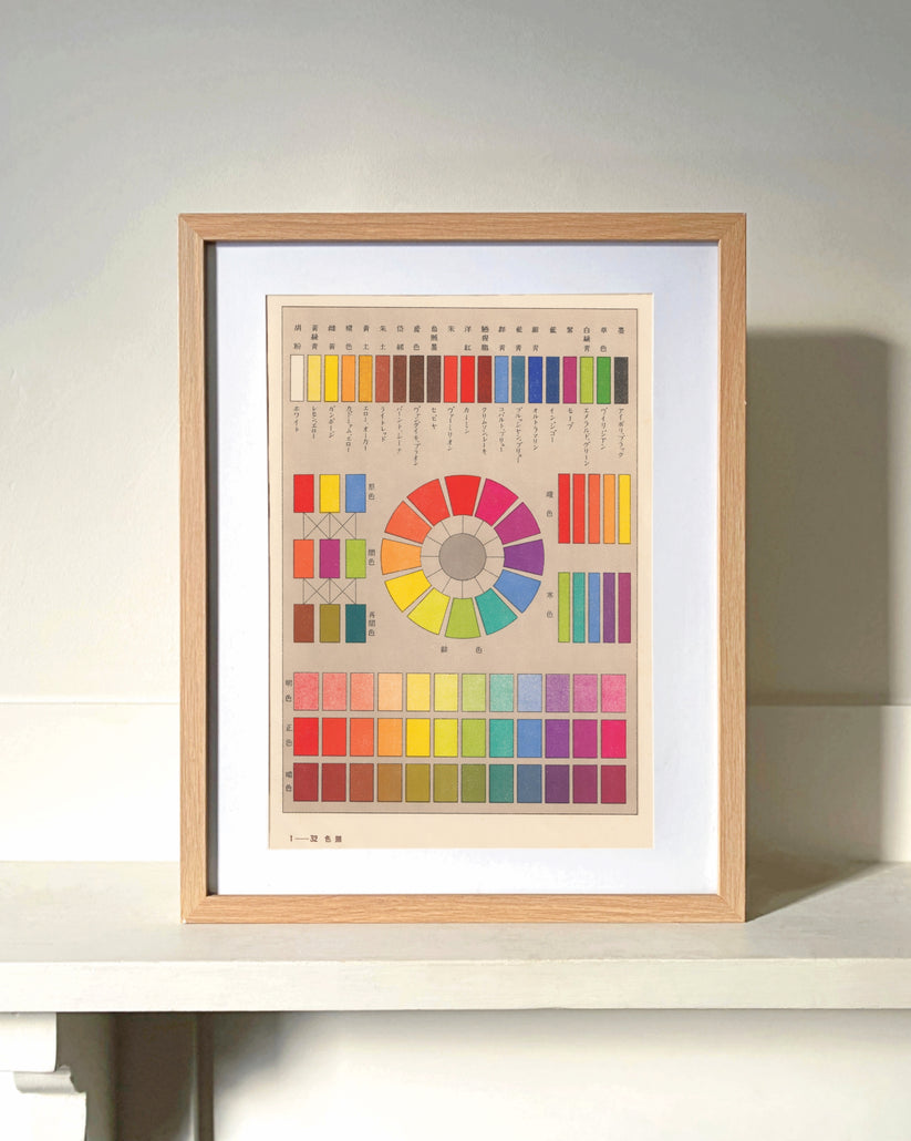 kiku print : A3 print - colour chart #1 – ukigoods